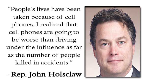 Holsclaw to propose new law on drivers using cell phones - www ...