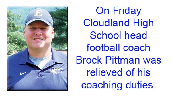 Cloudland High School relieves Pittman of coaching duties | Elizabethton Star