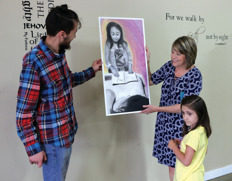 Inspired Wisconsin artist creates and personally delivers painting to ...