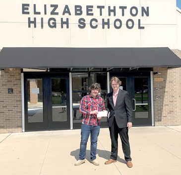 Fred Wetzel & class of ’62 scholarship recipient | Elizabethton Star