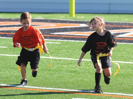Teach them while they are young... Flag football showing early success ...