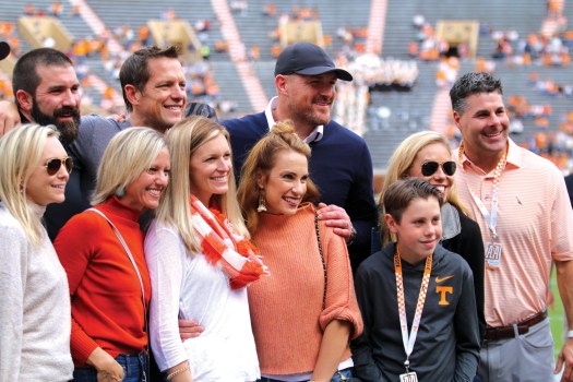 Coming back home... Witten spends bye week at alma mater with wife and ...