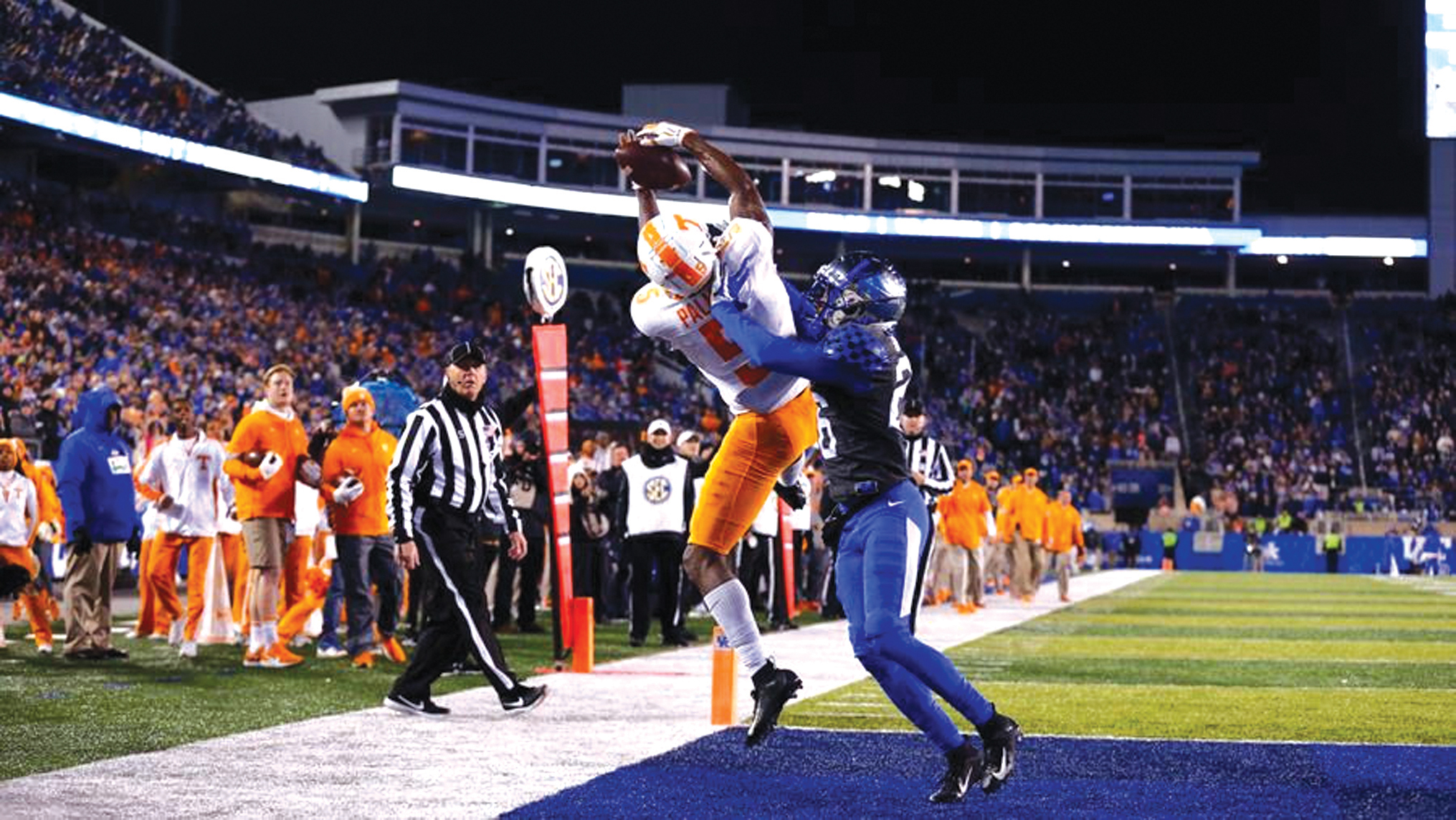 Second-half surge, goal-line stand lead Vols past Kentucky, 17-13 ...
