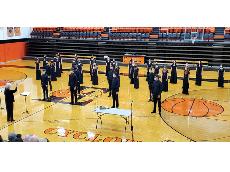 Filling the gym with melodies… Elizabethton High School Choral ...