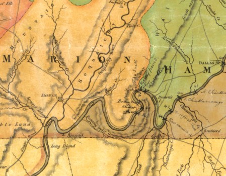 Sure enough, the Georgia/Tennessee border is in the wrong place ...