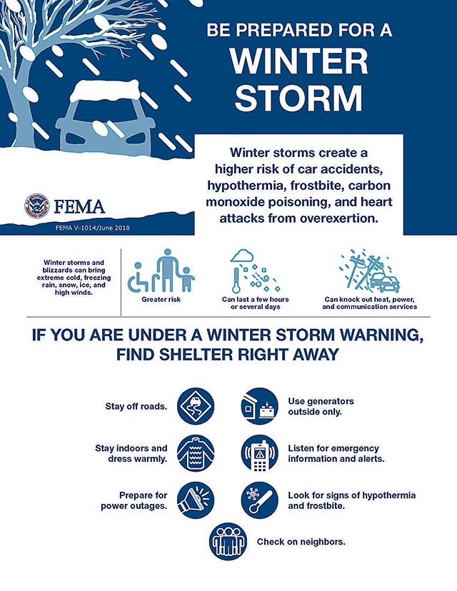 Cold weather brings safety awareness and precautions for residents ...