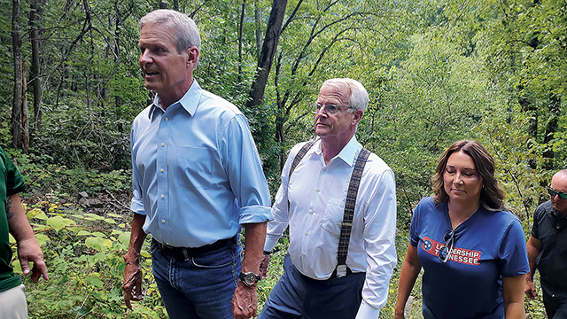 Governor Lee visits Carter County to see the rugged terrain and tunnel ...